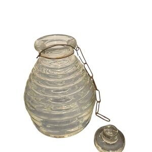 Accents | Vintage Glass Beehive Fly Or Wasp Trap Hanging Farmhouse ...